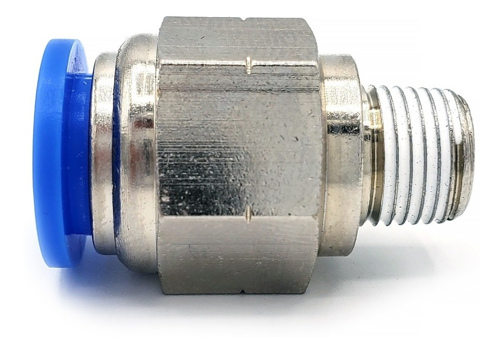 10 Pz De Conector/racor Rápido Neumático Recto 1/8 Npt X 3/8 | Instrutek